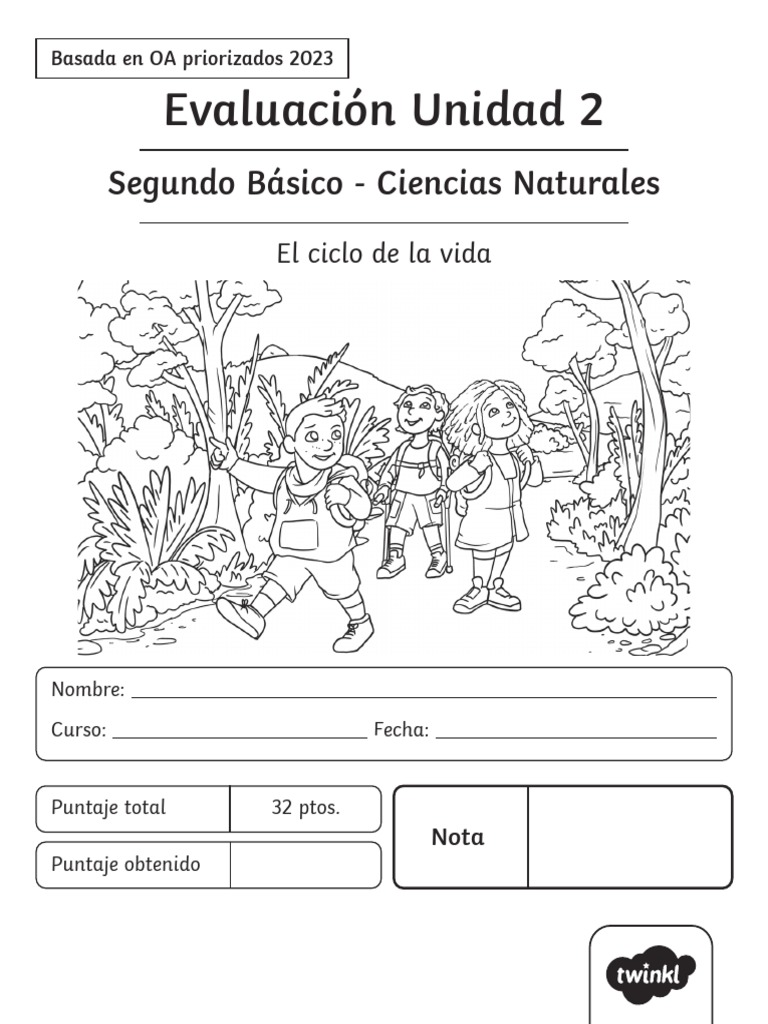 CL CN 1683573868 Evaluacion 2 Basico Unidad 2 Ciencias Naturales - Ver ...