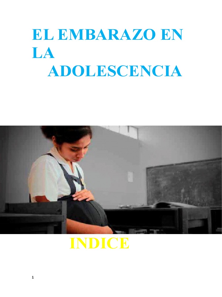 El Embarazo en La Adolescencia | PDF