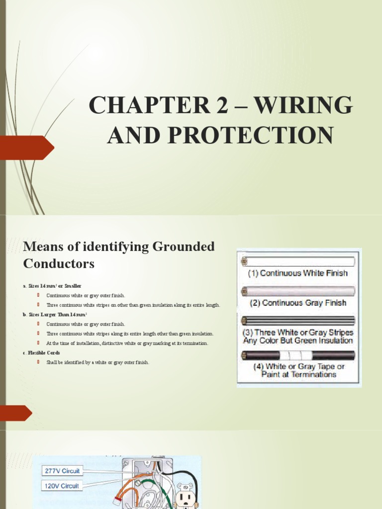 Chapter 2 Wiring and Protection | PDF