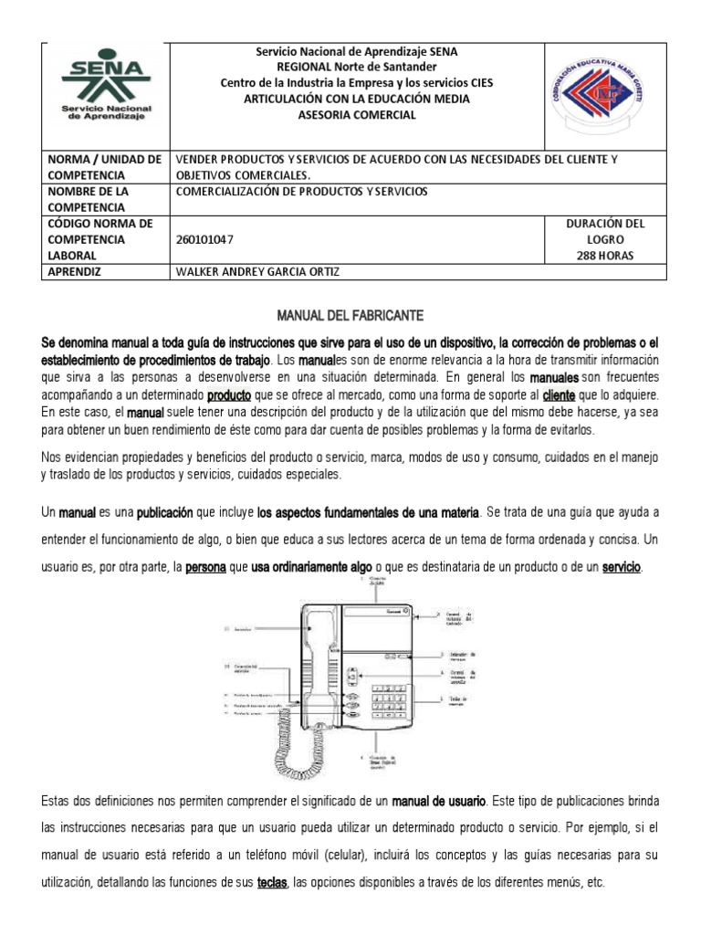 Manual Del Fabricante | PDF