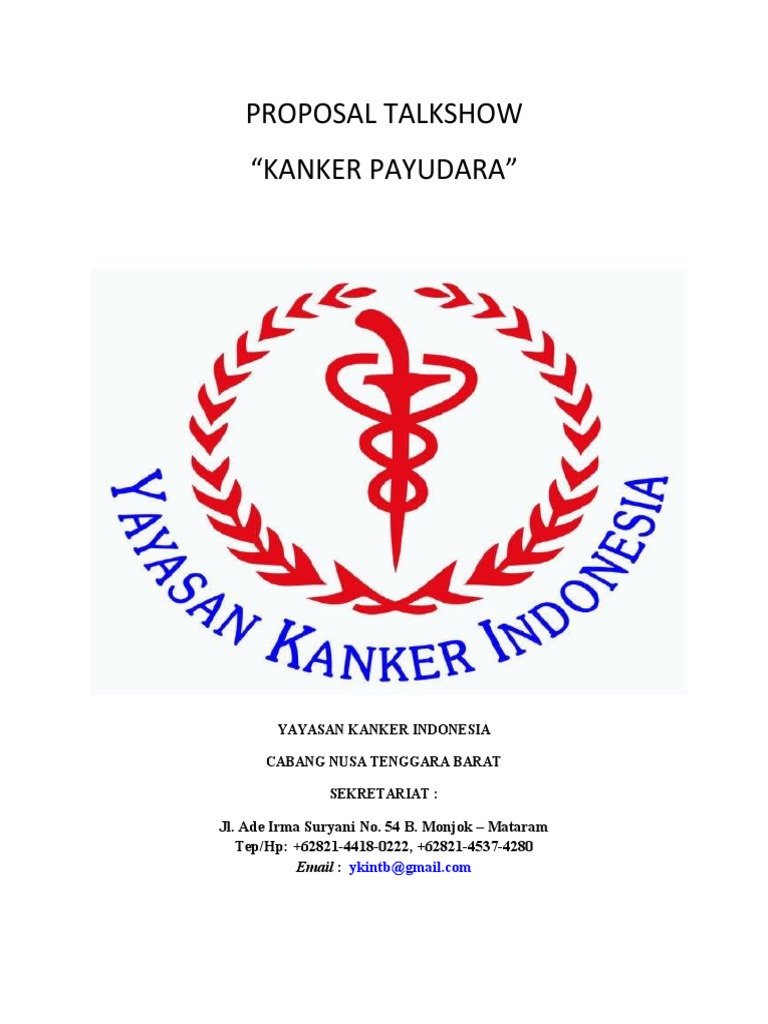 PROPOSAL TALKSHOW YKI KANKER PAYUDARA Dan SUSUNAN ACARA | PDF