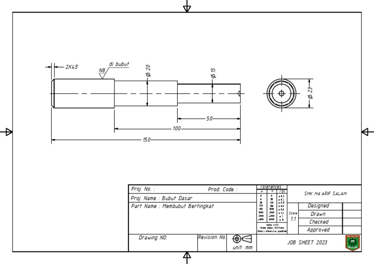 Job Bubut Bertingkat | PDF