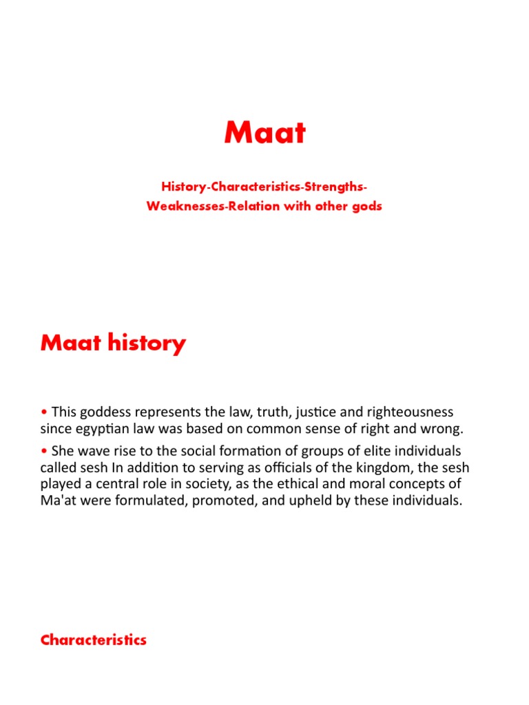 Maat | PDF