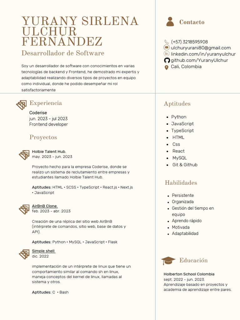 Yurany Ulchur Fernandez CV | PDF
