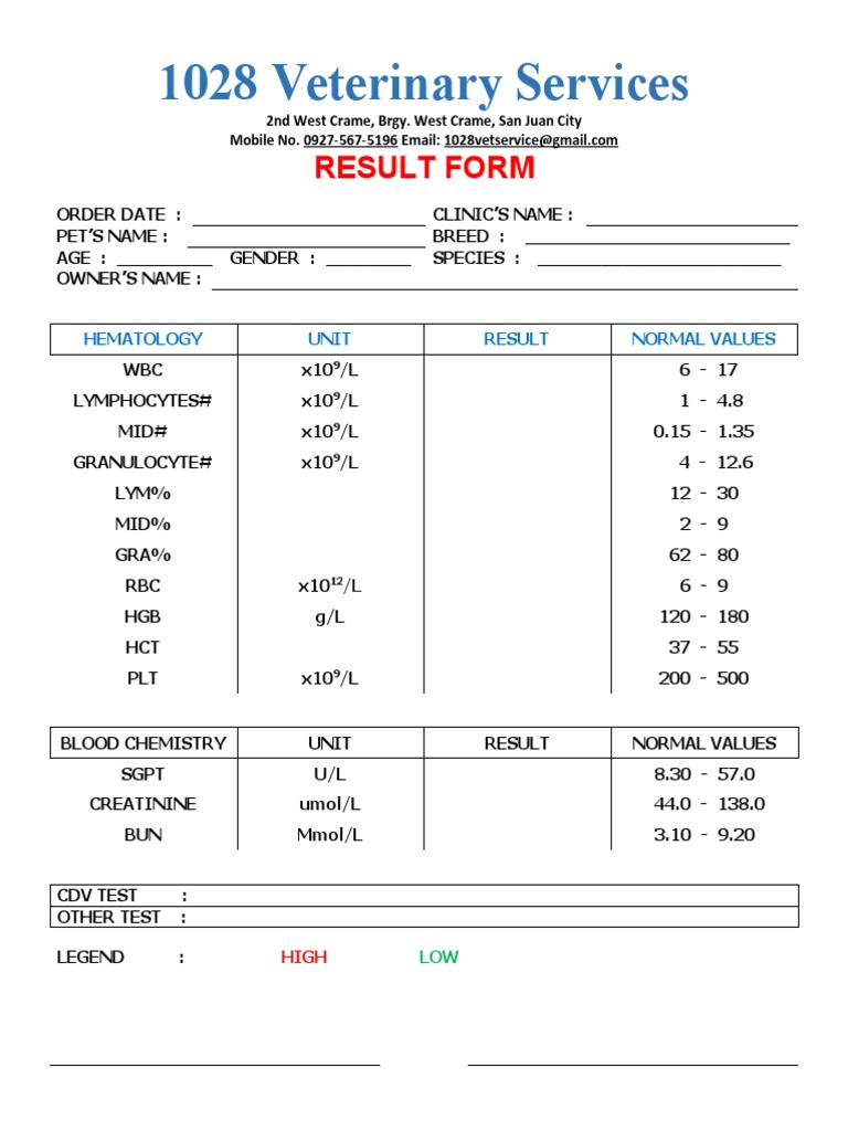 Result Form | PDF
