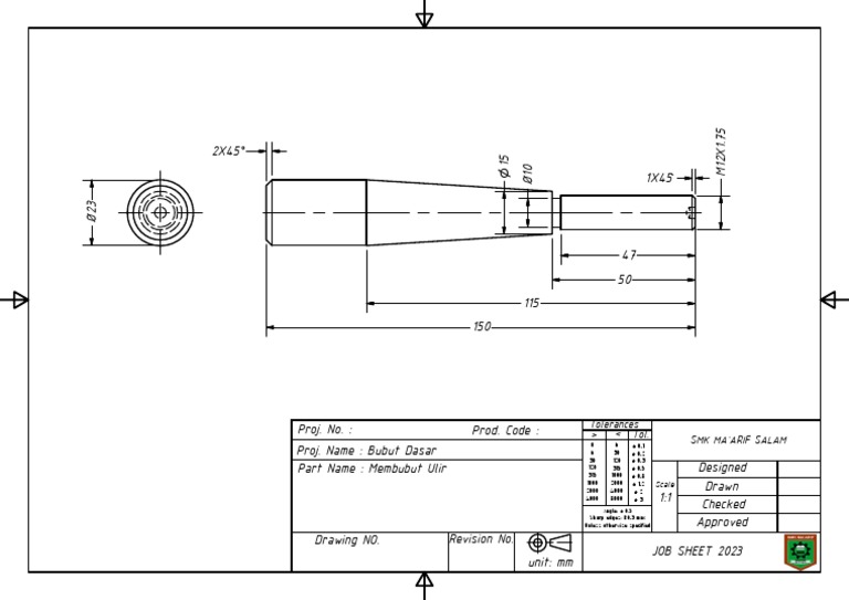 Job Bubut Ulir | PDF