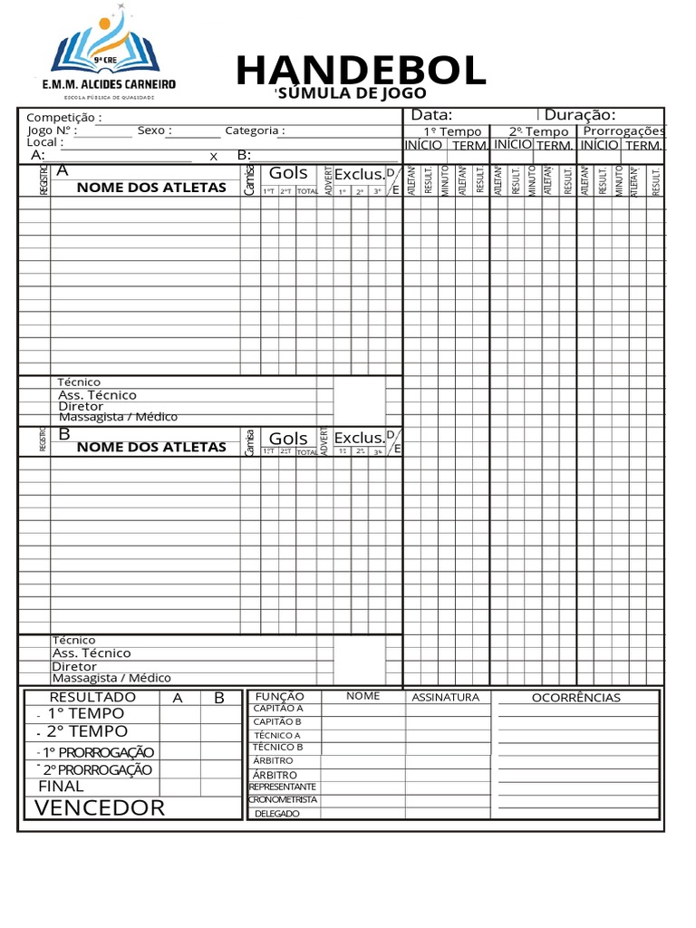 S mula De Handebol Prof Fl via PDF