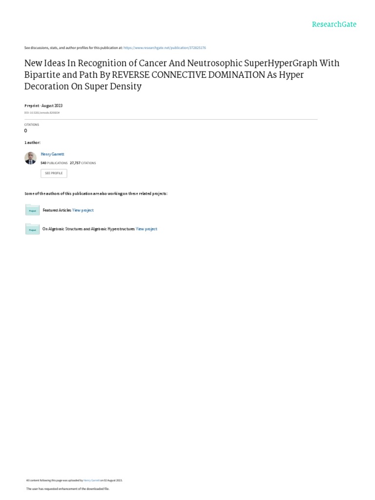 New Ideas in Recognition of Cancer and Neutrosophic SuperHyperGraph With Bipartite and Path by ...