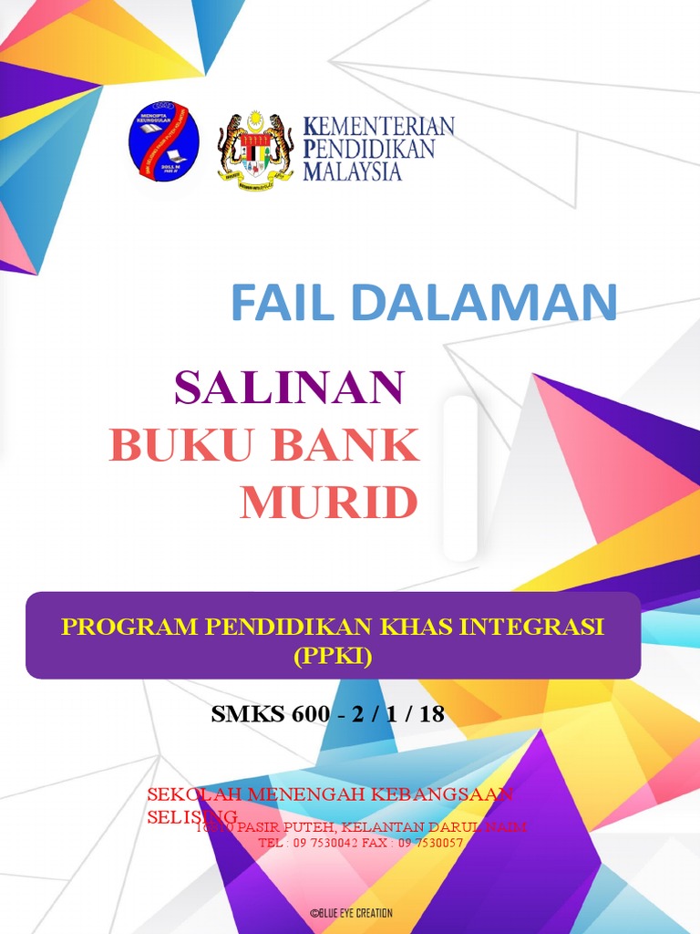 Fail Dalaman 18 - Salinan Buku Bank Murid | PDF