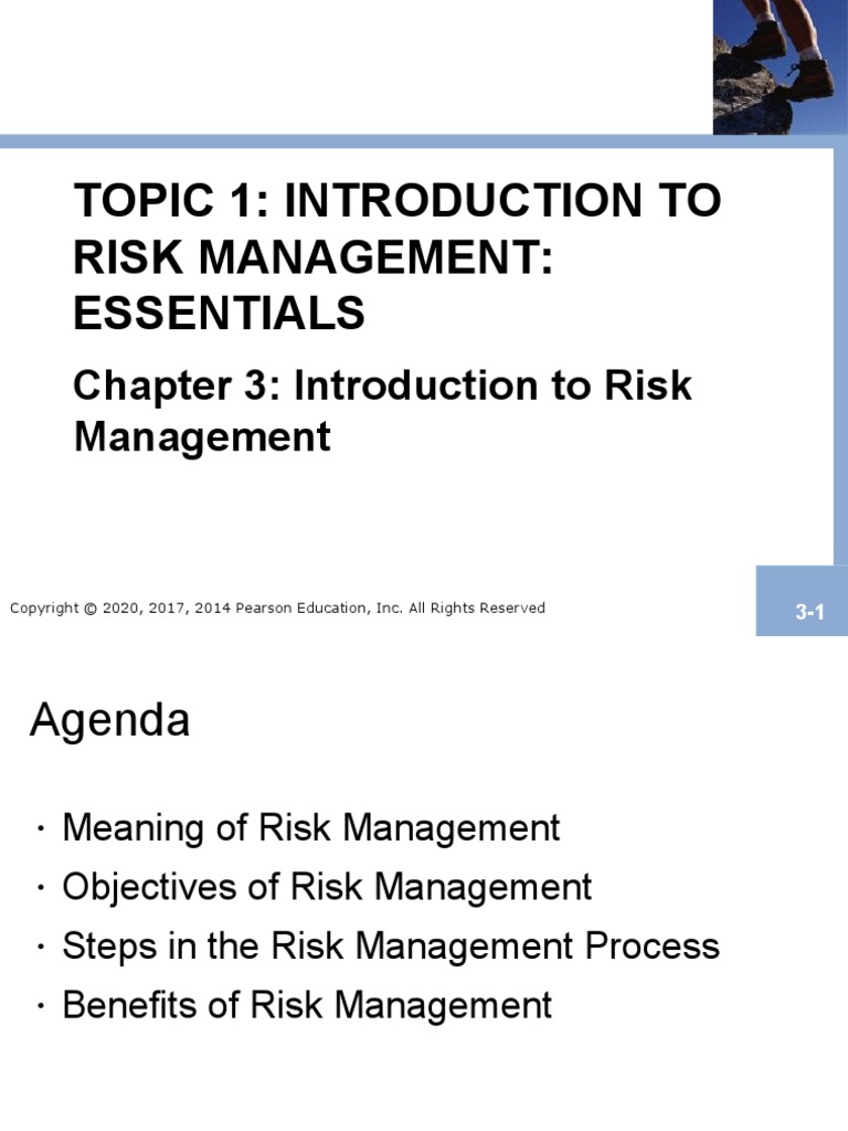 Topic 1 Chapter 3 Introduction To Risk Management | PDF
