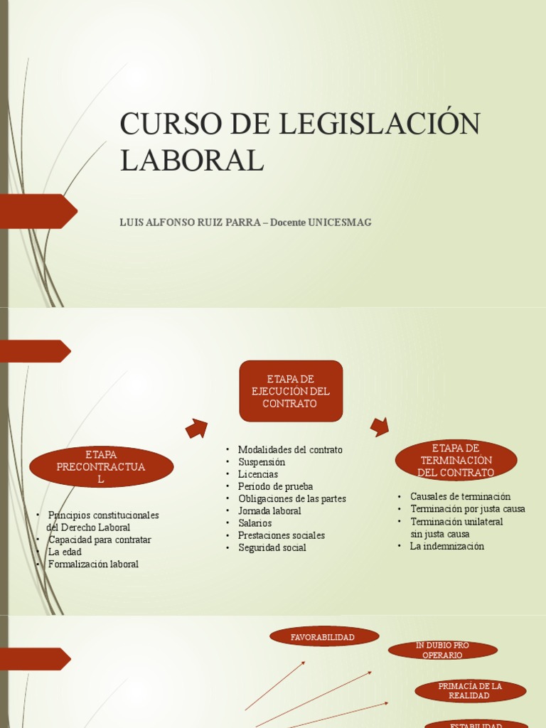 Curso de Legislación Laboral | Descargar gratis PDF | Derecho laboral | Justicia