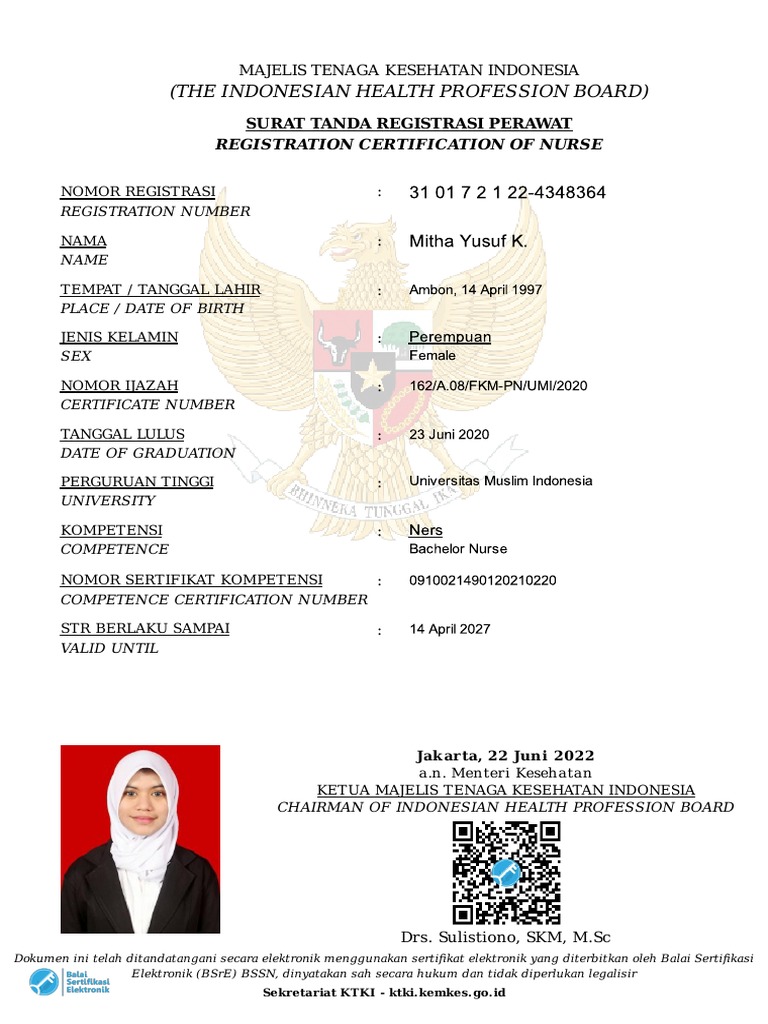 Nomor STR Perawat di Indonesia | PDF