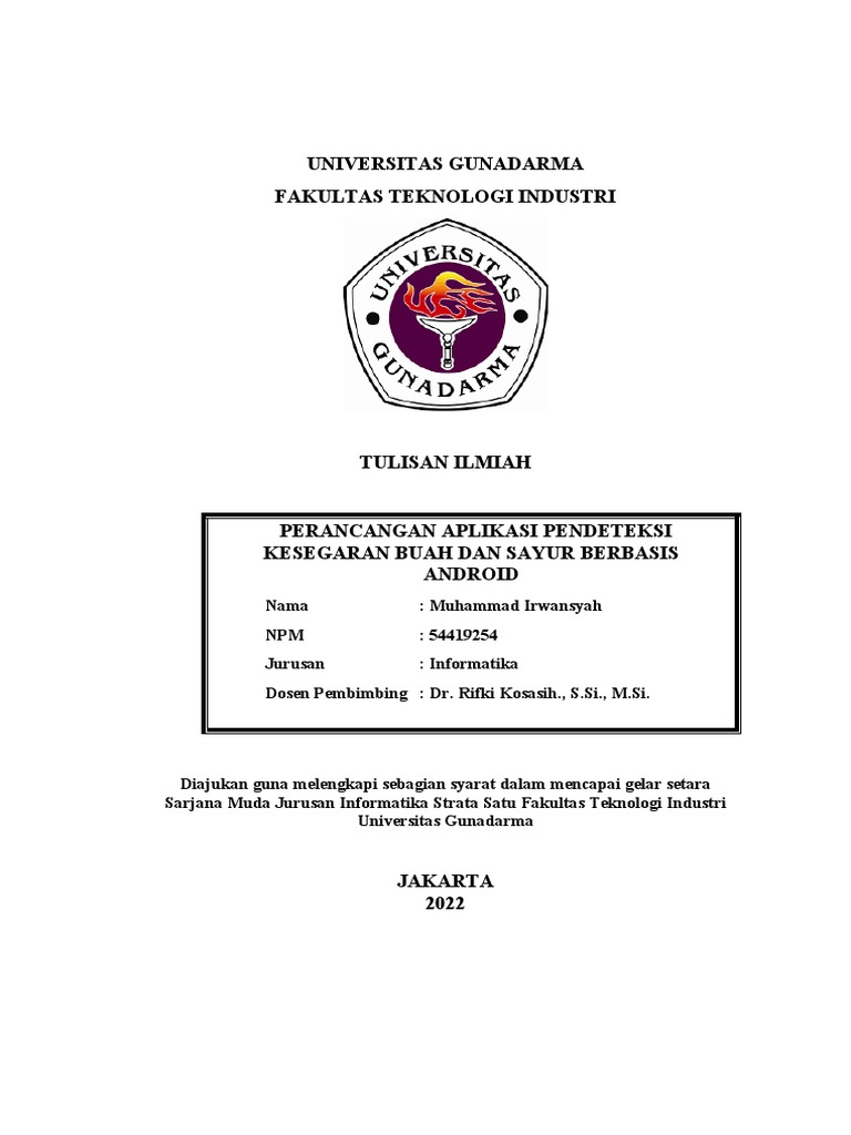 Muhammad Irwansyah 54419254 Penulisan Pi | PDF