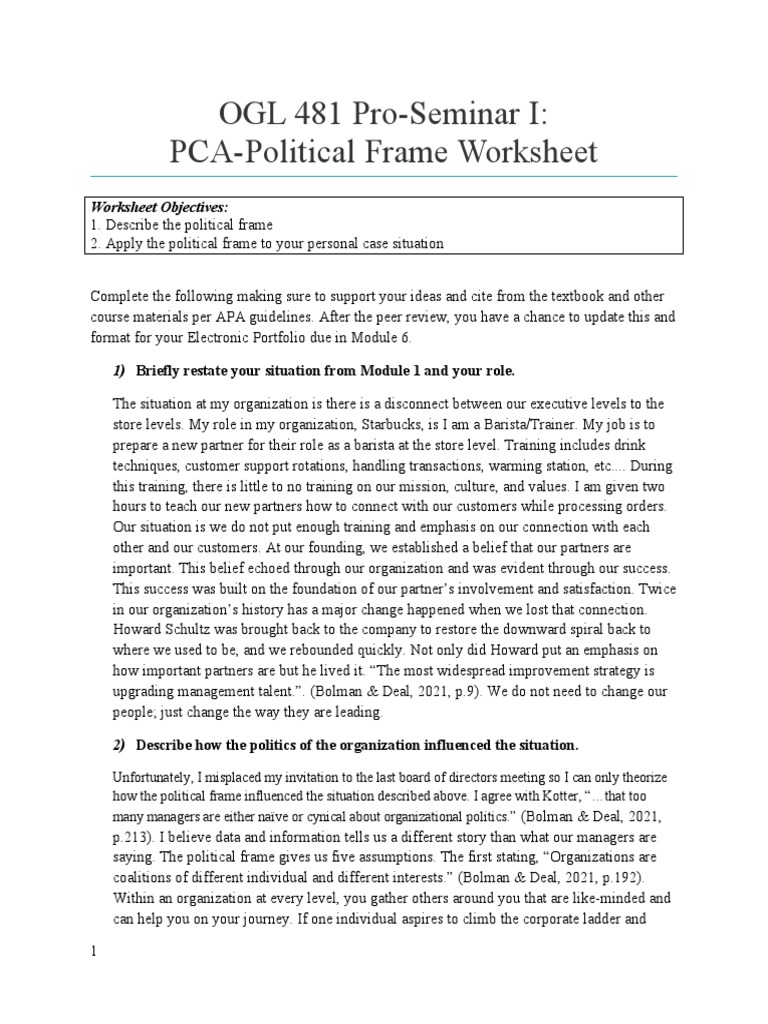 PMG 481 Module 4 Worksheet | PDF | Business