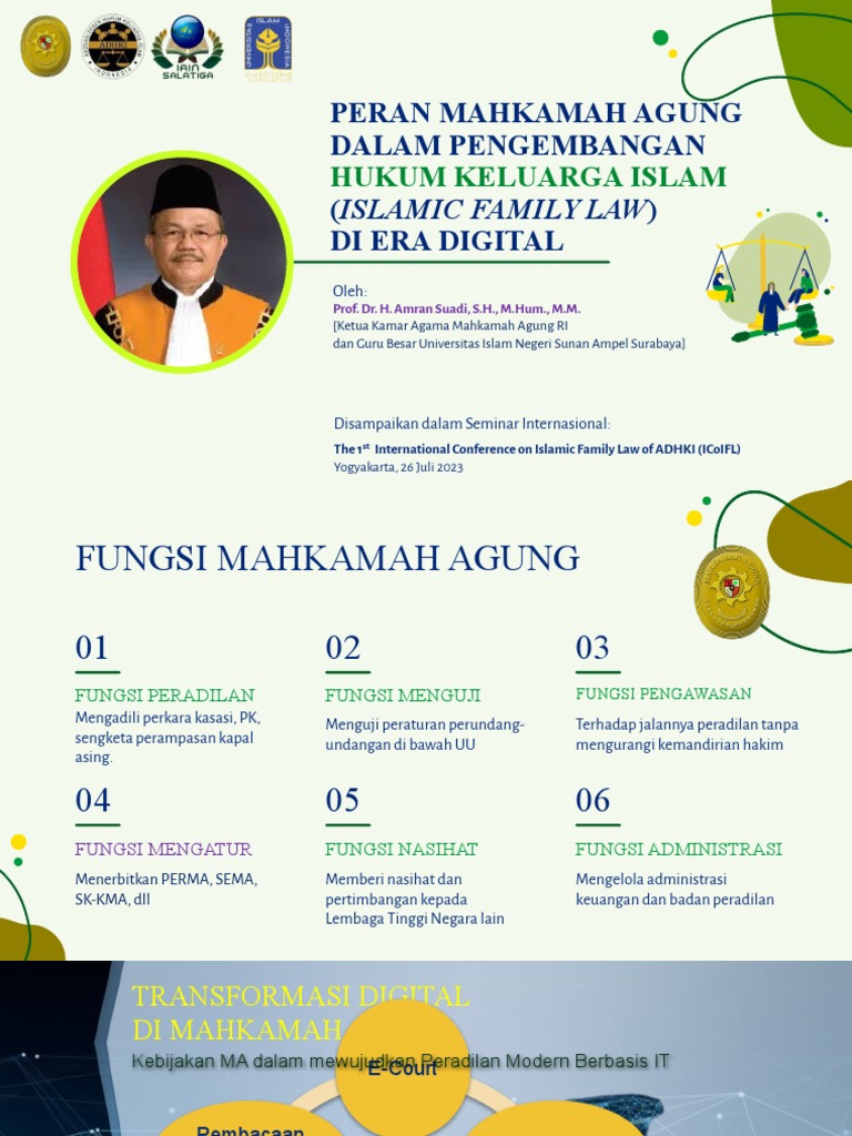 Peran MA Dalam Pengembangan Hukum Keluarga Di Era Digital | PDF | Hukum