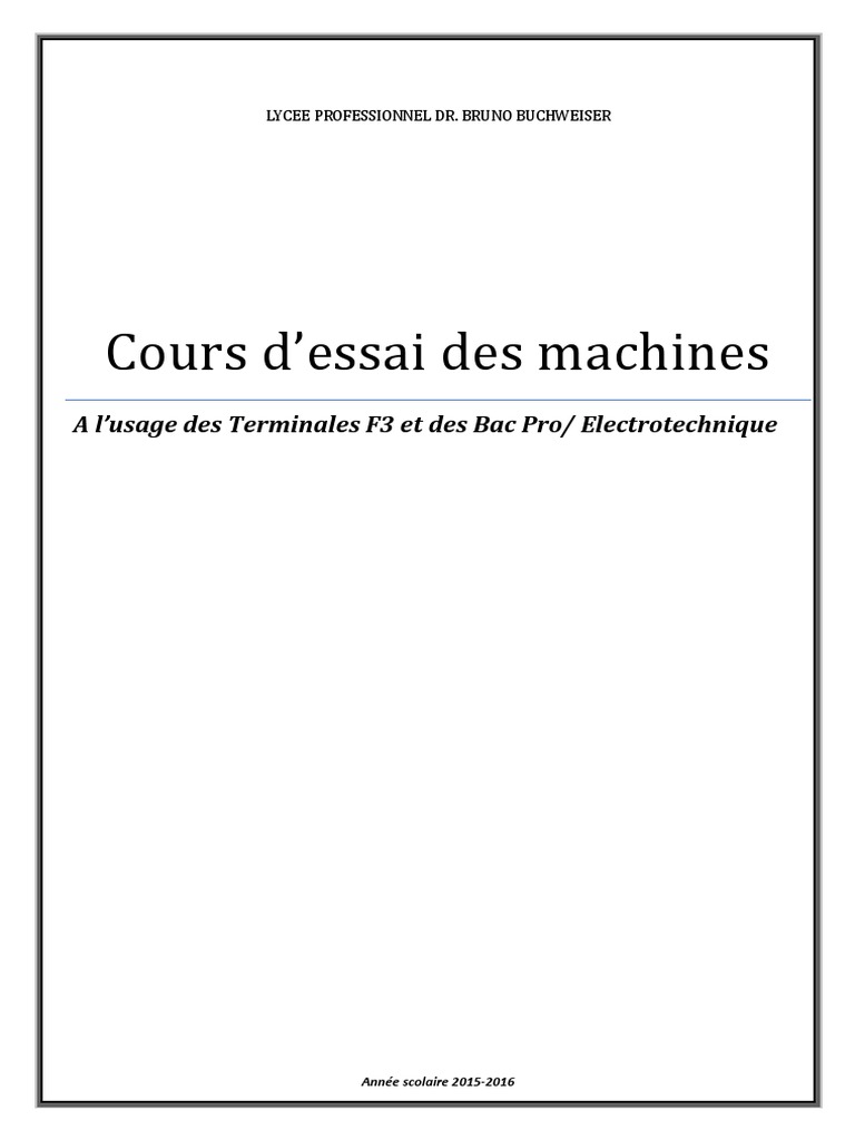 Document D'essai de Machines-1 | PDF