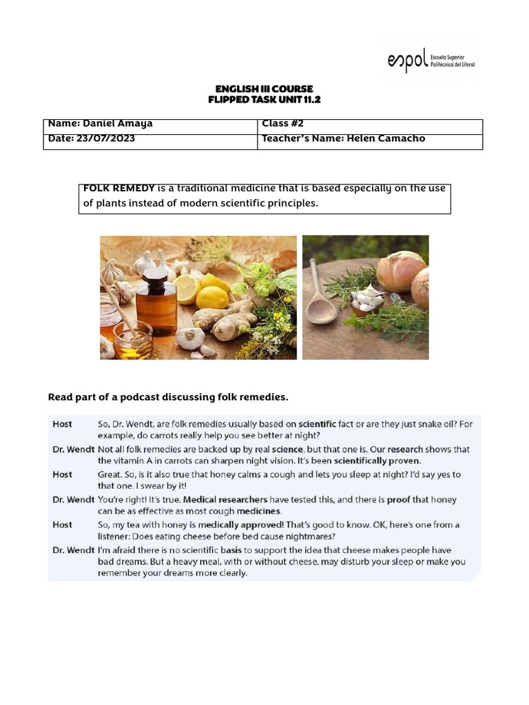 Flipped Task Unit 11.2-1 | PDF