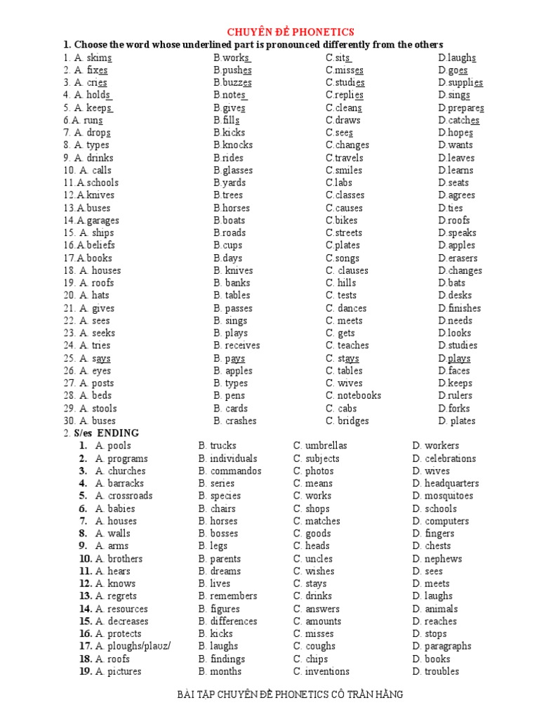 Chuyên Đề Phonetics | PDF