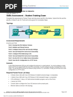 ITN Final PT Skills Assessment (PTSA) - Exams Cisco | PDF | Cisco Certifications | Ip Address