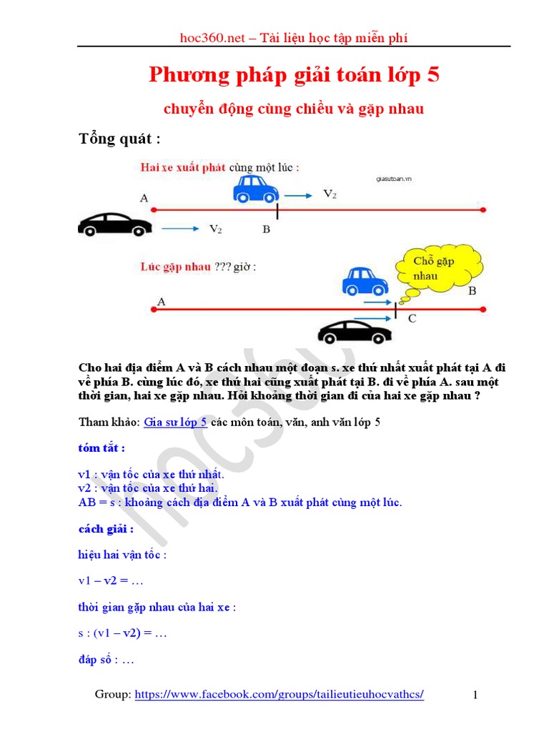 Cac Bai Toan Chuyen Dong | PDF