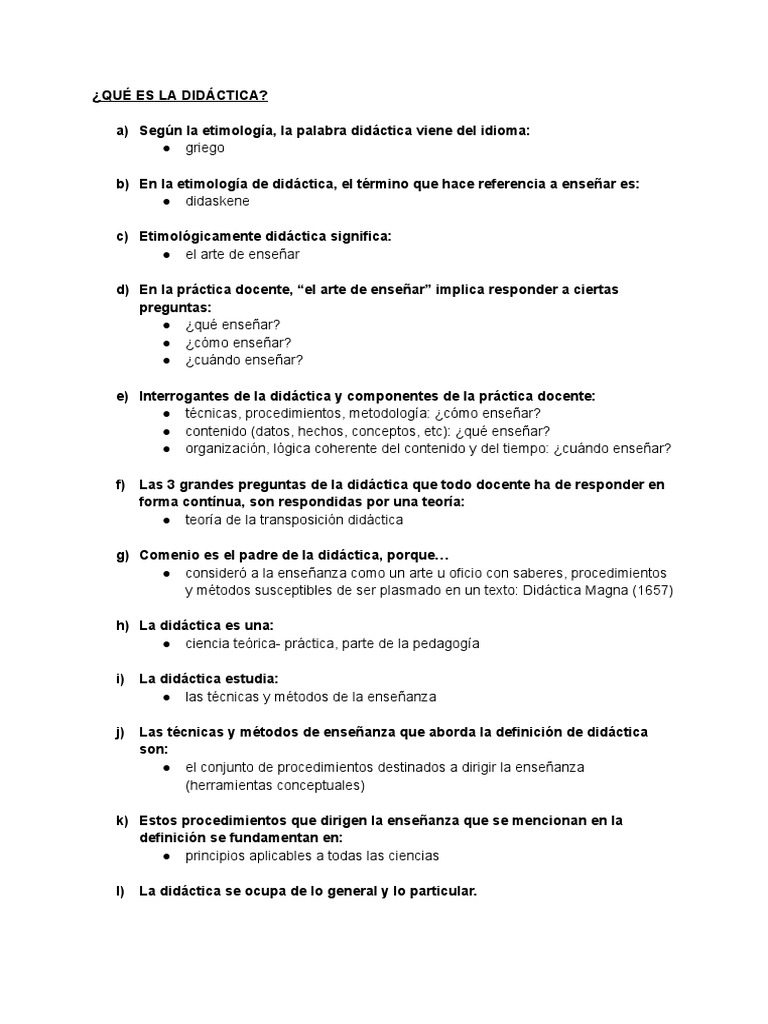 Didactica 2 | PDF | Enseñando | Plan de estudios