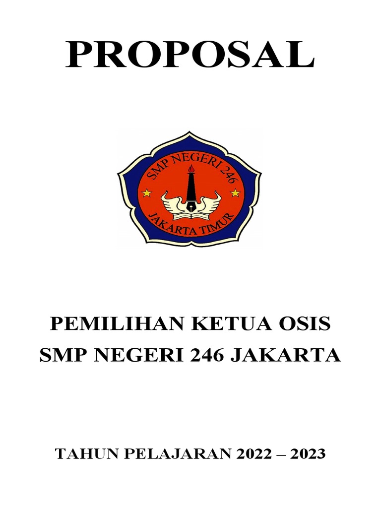 Proposal Pemilihan Ketua OSIS | PDF
