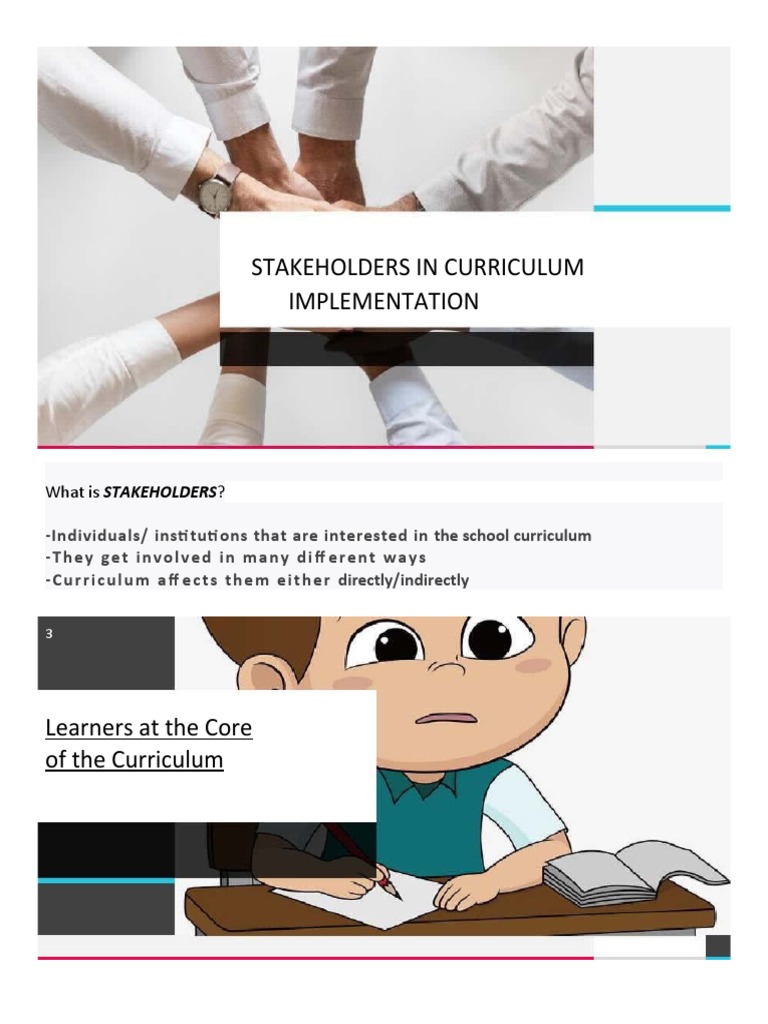 Stakeholders in Curriculum Development | PDF | Curriculum | Learning