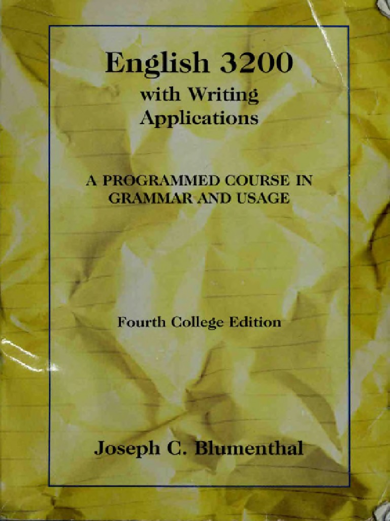 English 3200 With Writing Applications | PDF