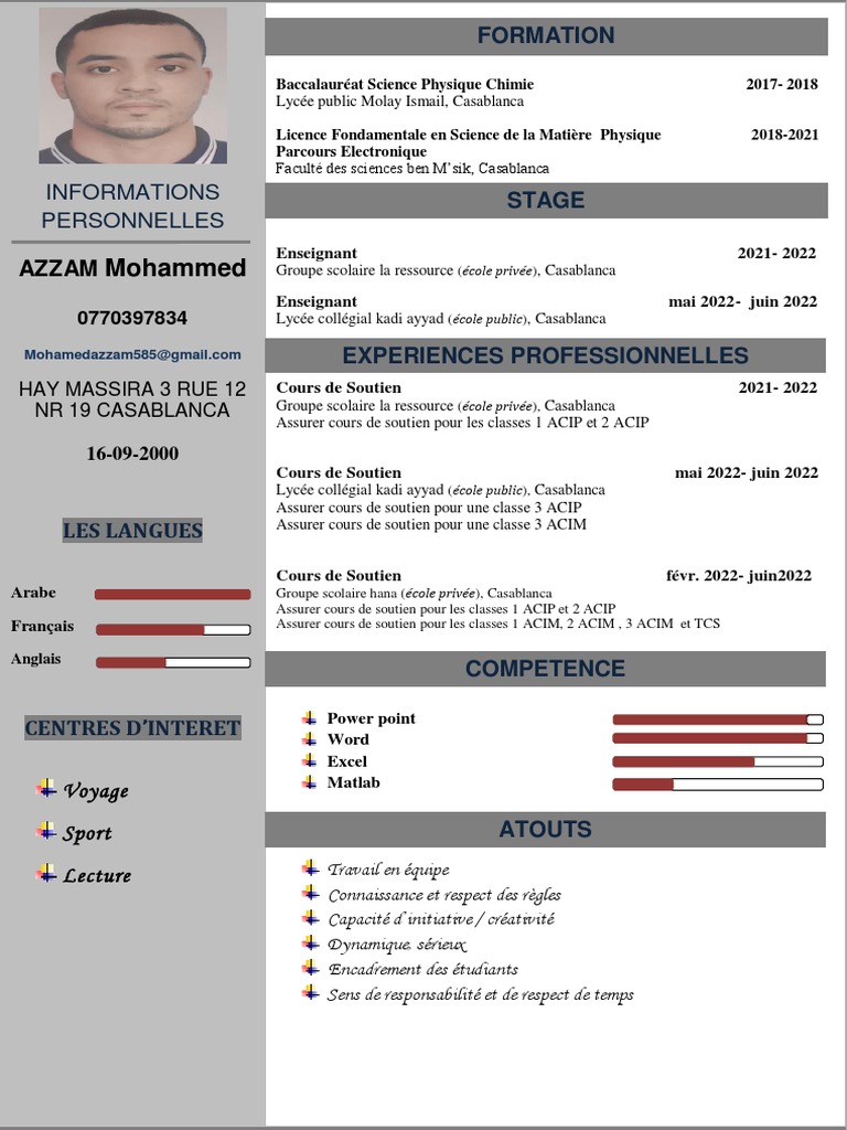CV Mohamed Azzam | PDF