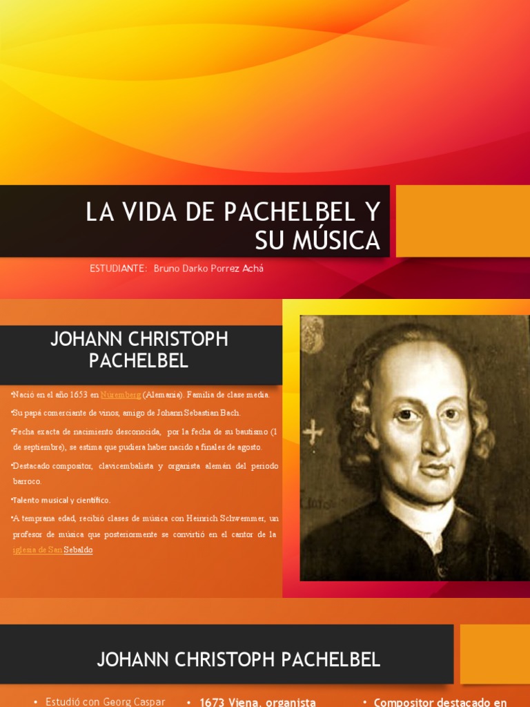 La Vida de Pachelbel y Su Música | PDF | Johann Pachelbel | Música clásica