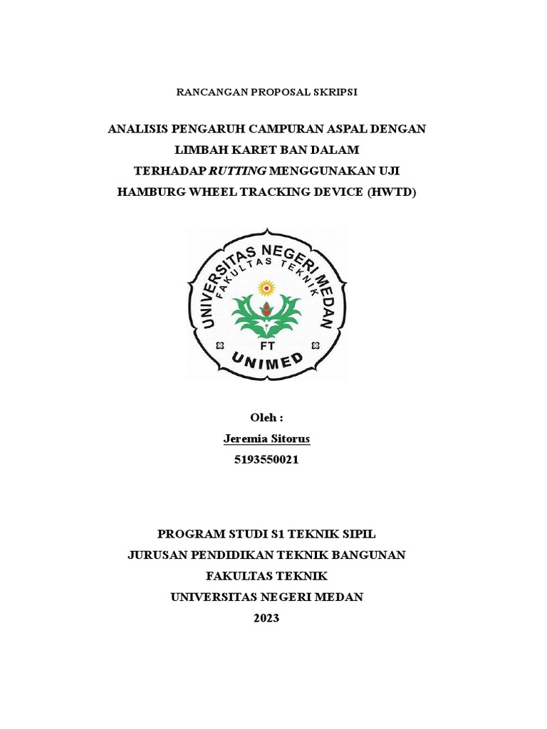 Rancangan Proposal Skripsi Studi Eksperimental | PDF | Sains & Matematika