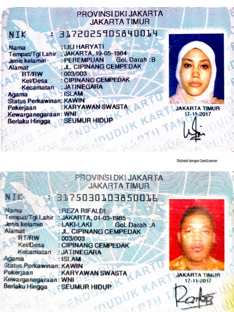 KTP Suami Istri | PDF