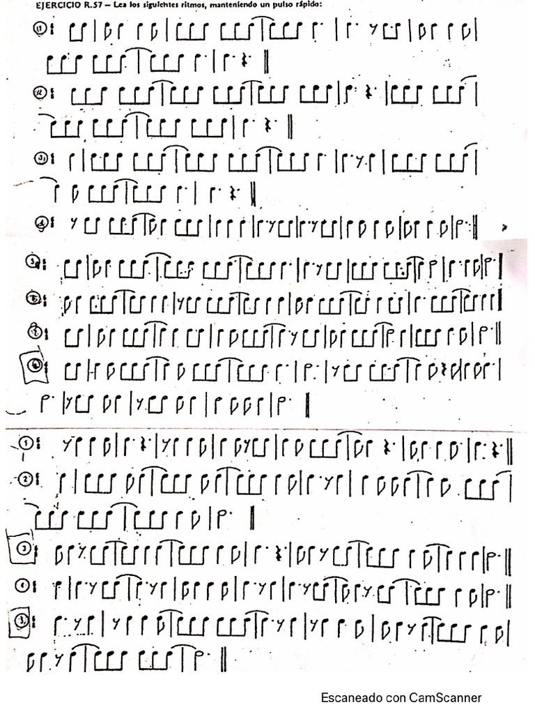 Lectura Ritmica Sincopa en 6 - 8 | PDF