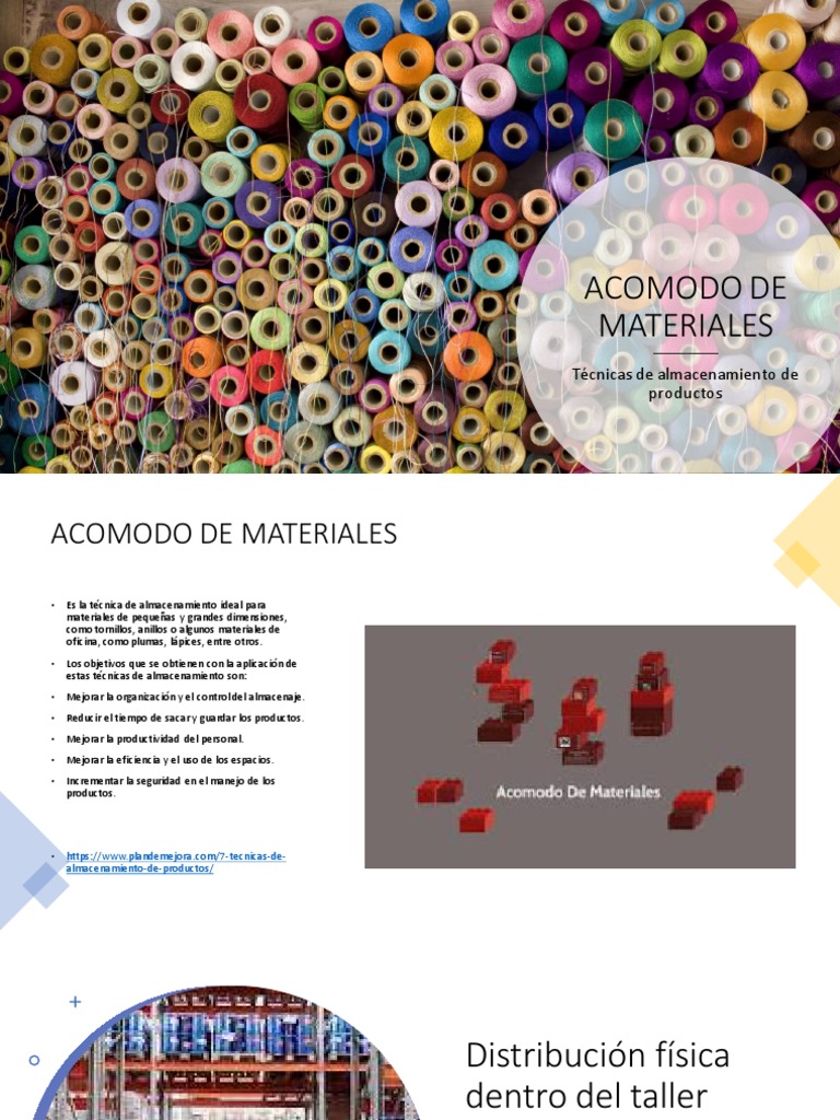Técnicas de Acomodo de Materiales | PDF