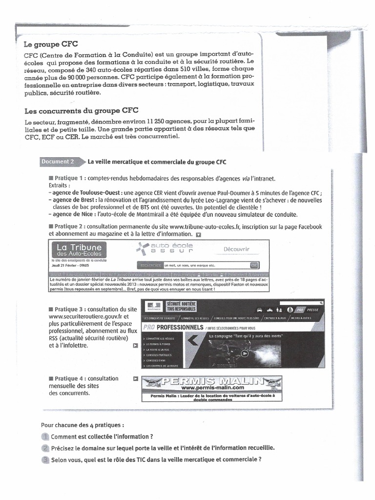 Etude de Cas CFC_insight Marketing | PDF