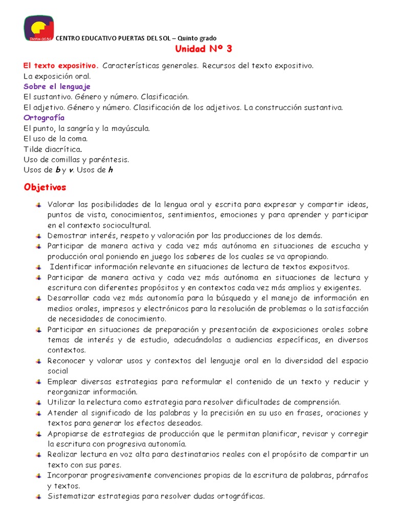 Unidad N 3 Texto Expositivo | PDF