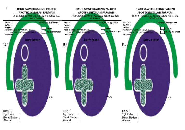 Form Copy Resep | PDF