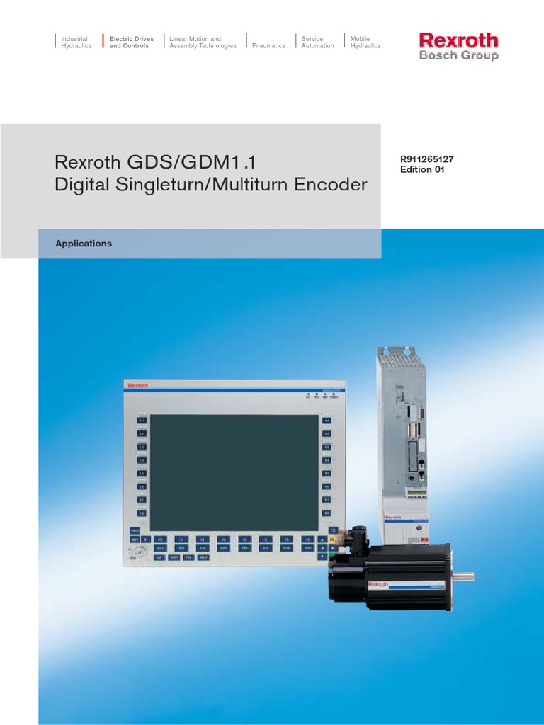 Rexroth GDS/GDM1 .1 Digital Singleturn/Multiturn Encoder | PDF