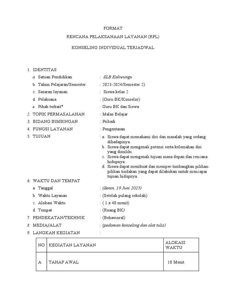 Konseling Individu 1 | PDF