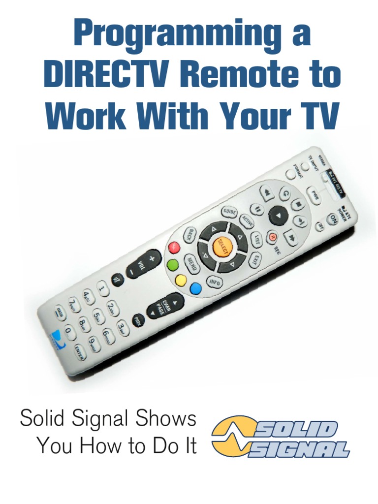 Directv RC64L | PDF | Digital Video Recorder | Remote Control