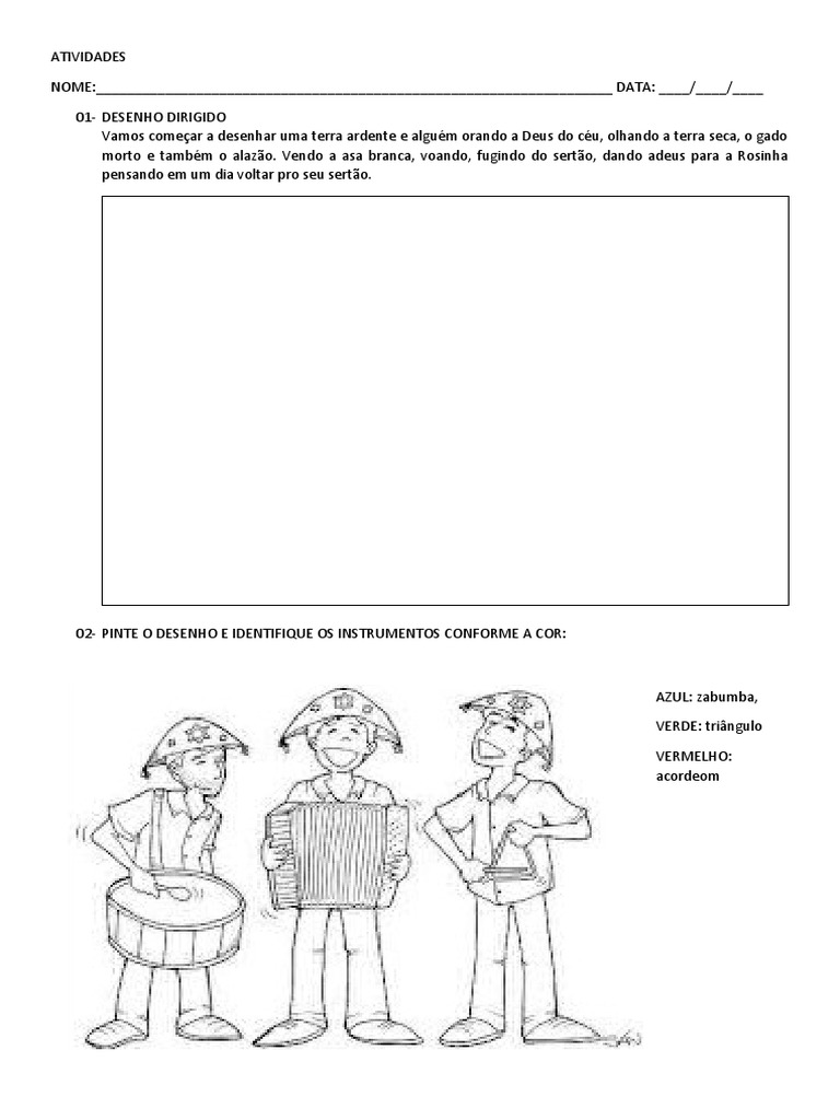 Atividades Desenho Dirigido | PDF