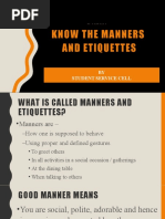 Good Manners Chart Printable | PDF