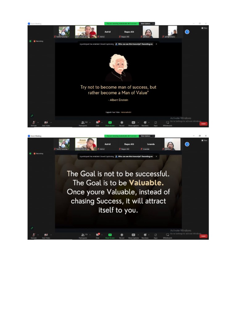 Webinar Upgrade Your Value | PDF