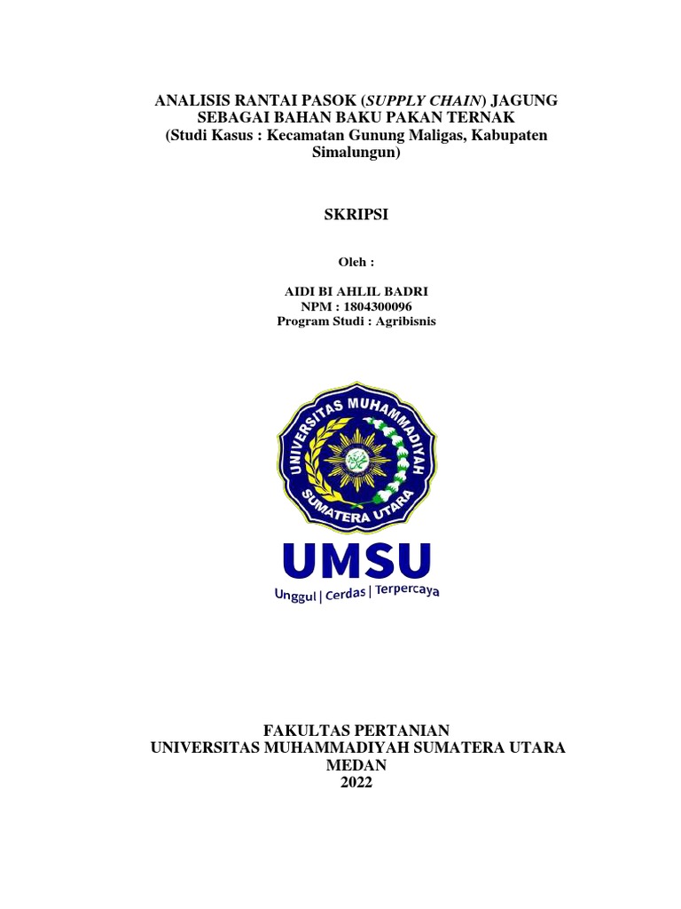 Contoh Skripsi Feed 1 - Aidi Bi Ahlil Badri | PDF