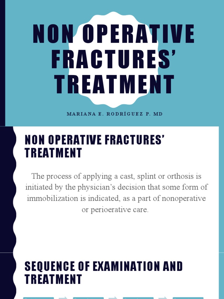 Non-Operative Fracture Treatment Guide | PDF | Anesthesia | Clinical ...