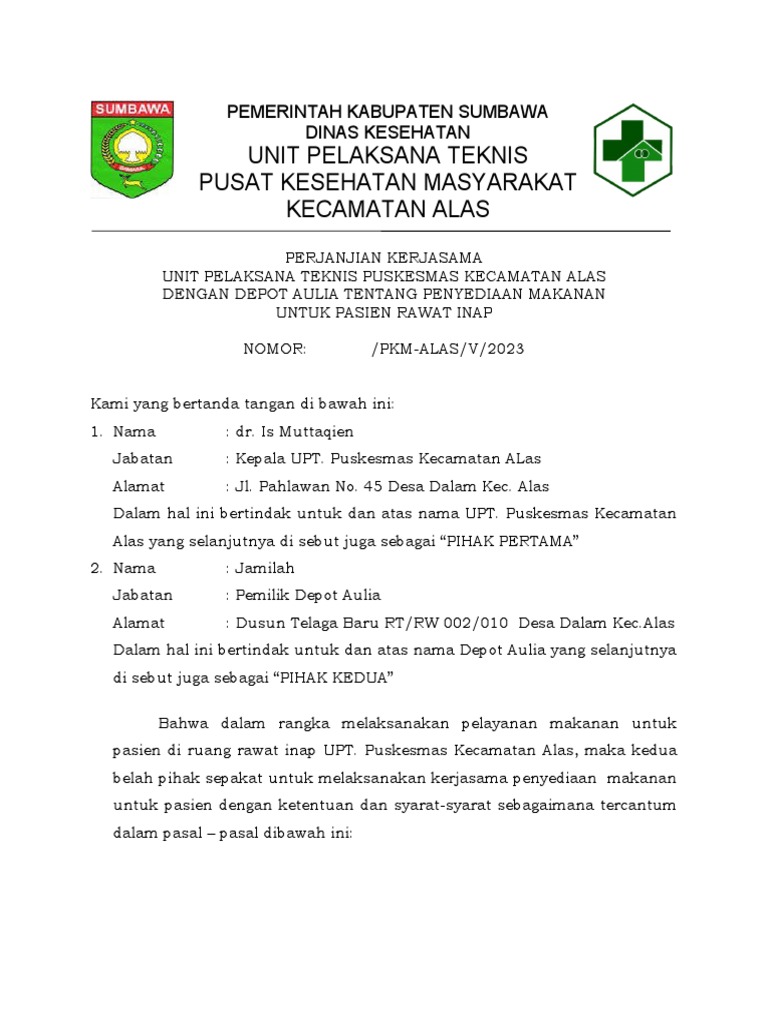 MOU MAKMIN RANAP 2023 - ALAS Fix | PDF