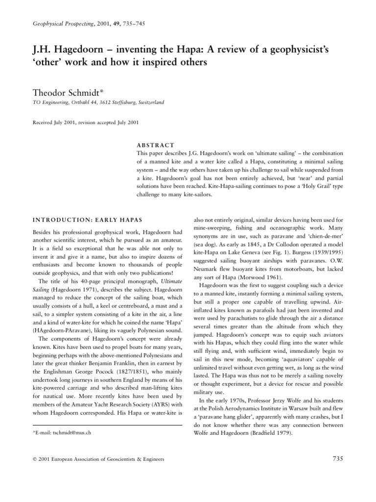 Hagedoorn - Inventing The Hapa | PDF | Kite | Wound