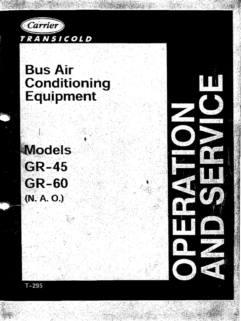 Carrier GR45 - GR60 Manual | PDF