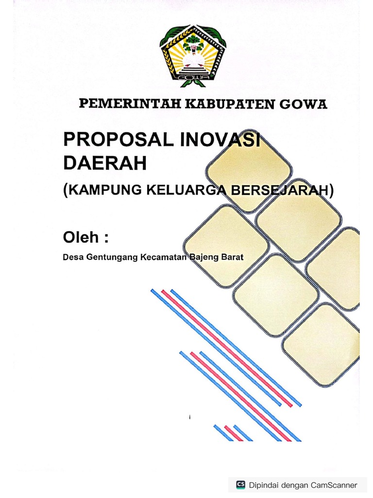Proposal Inovasi Daerah Kampung KB Desa Gentungang | PDF