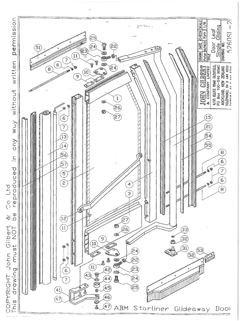 Gilbert Door Parts ABM Starliners | PDF